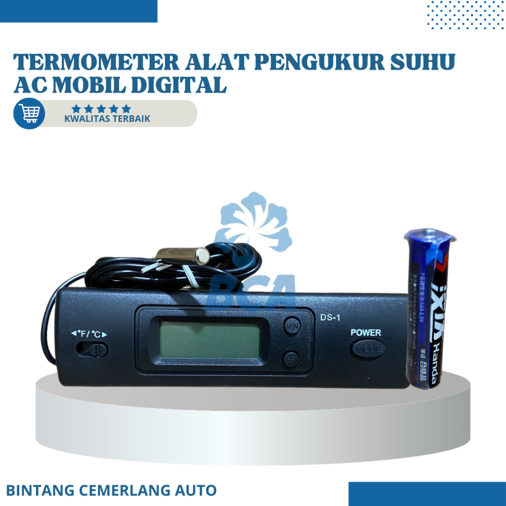 Jual THERMOMETER TERMOMETER ALAT PENGUKUR SUHU AC Mobil Digital ...