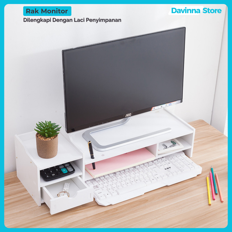 Jual Meja Monitor Stand Layar Komputer PC Rak Dudukan Laptop Meja ...