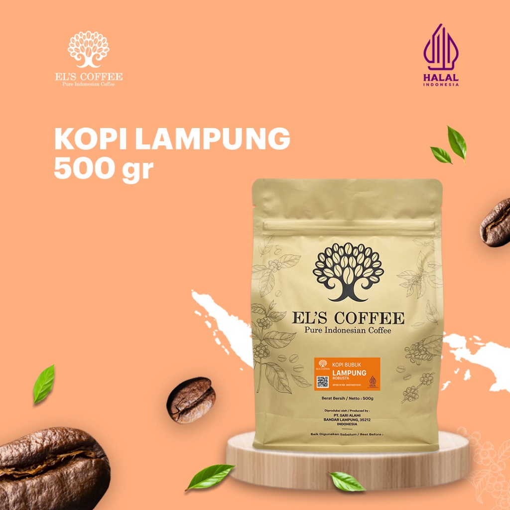 Jual EL'S COFFEE Lampung Robusta 500Gr Pure Indonesia Coffee Beans ...