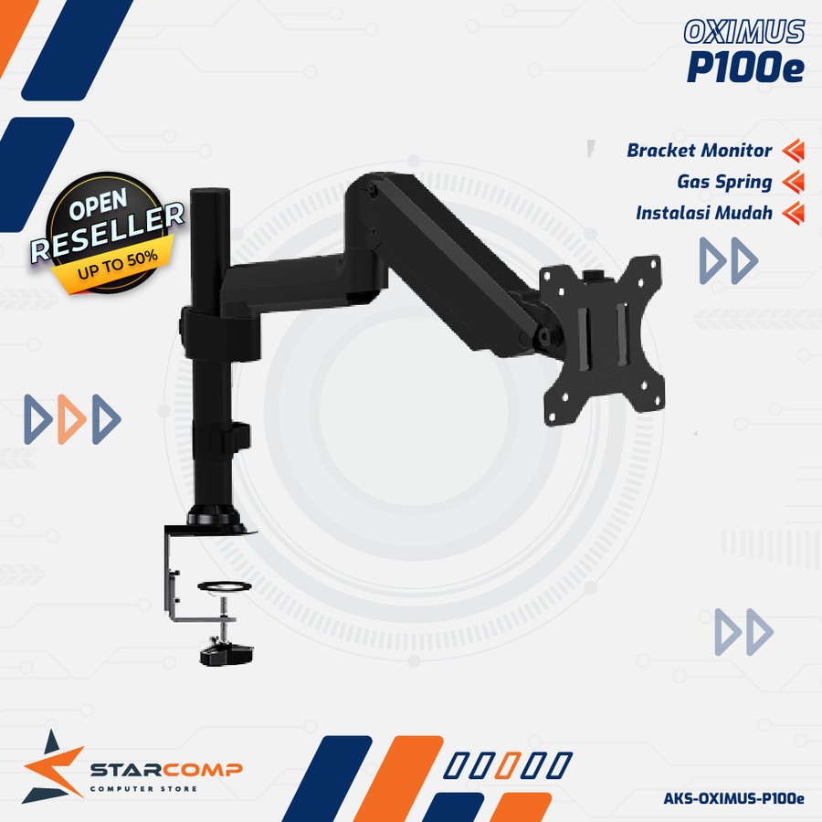 Jual OXIMUS P100e BRACKET MONITOR GAS SPRING TILT SWIVEL ROTATE USB 3.0 ...