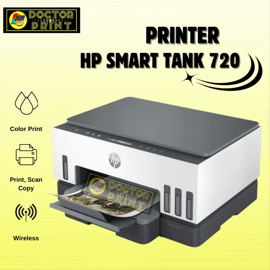 Jual Printer HP Smart Tank 720 Print Scan Copy Wireless Duplex | Shopee ...