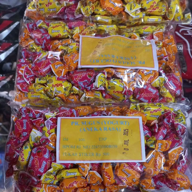 Jual LAZERY PERMEN YOGURT ISI 100 | Shopee Indonesia