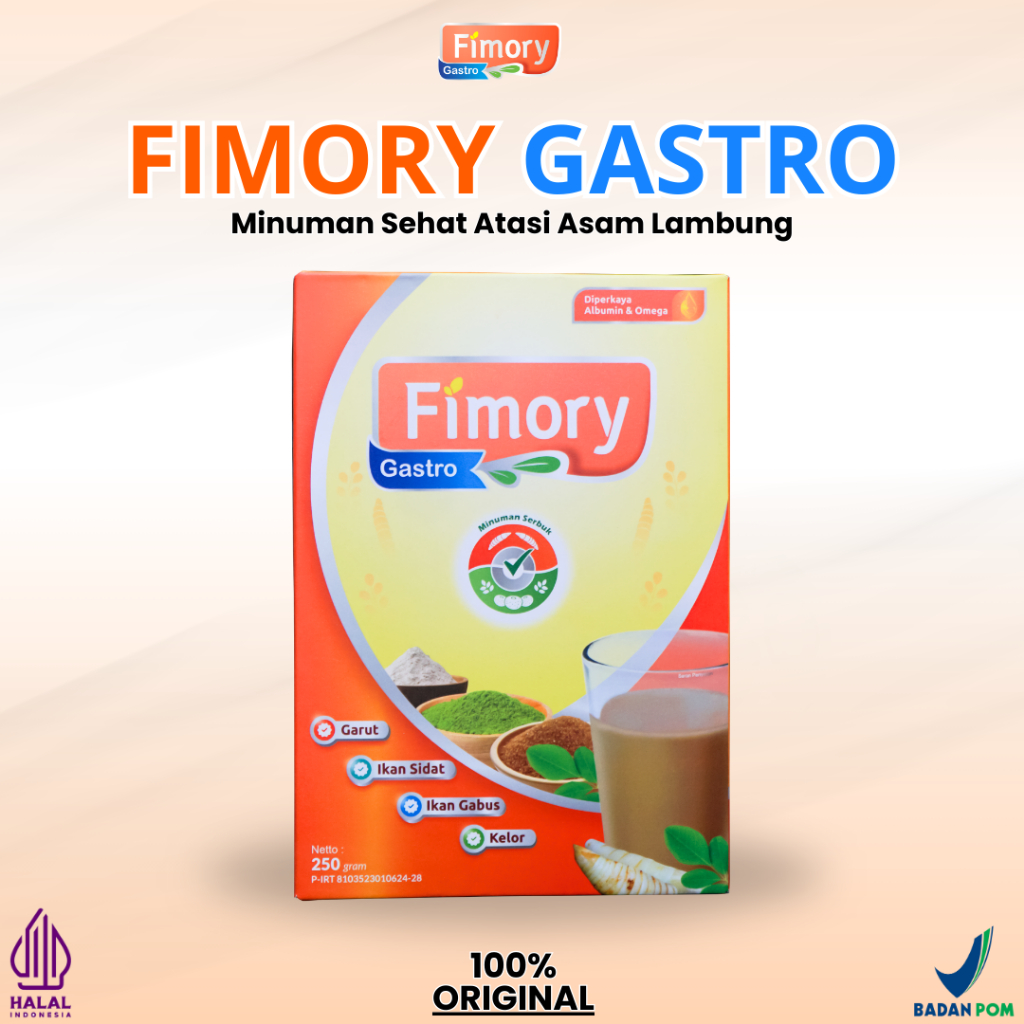 Jual FIMORY GASTRO - Minuman Sehat Umbi Garut Atasi Asam Lambung | BPOM ...