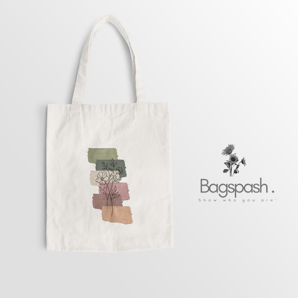 Jual Totebag Bunga Warna Warni Kata Kata Aesthetic Bunga Sunflower Tote ...