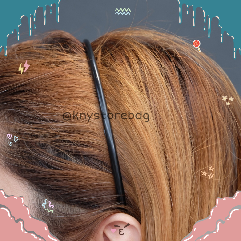 Jual [155] BONDU RAMBUT POLOS LIDI WARNA HITAM | Shopee Indonesia
