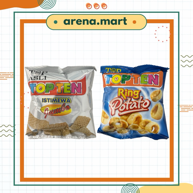 Jual Snack Chiki topten Ring potato top ten istimewa ciki topten 1 ...