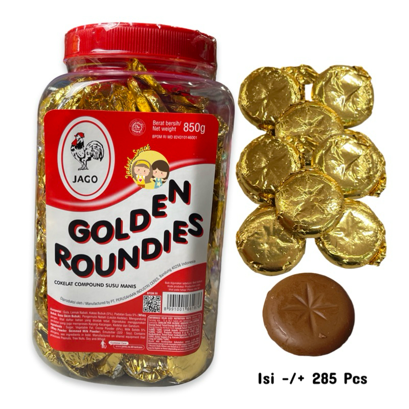 Jual GROSIR - Cokelat Golden Roundies 850 Gr Rasa Cokelat Susu by ...