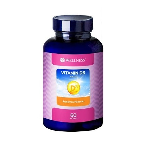 Jual BPOM WellNess Vit D3 400 IU 60 Caps Original | Shopee Indonesia