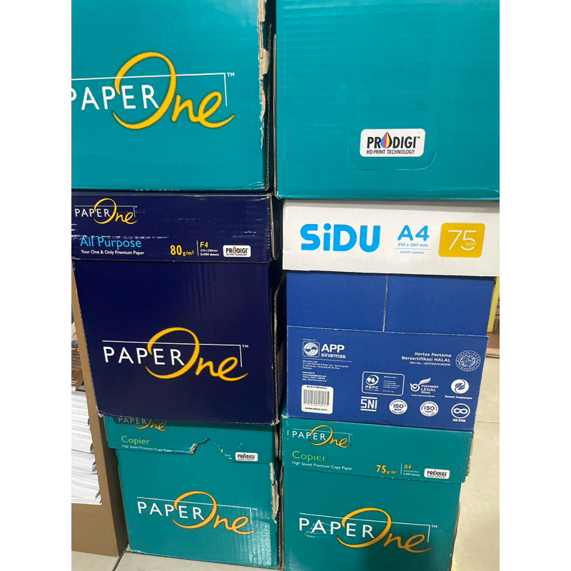 Jual Kertas Paper One / A3 /A4 / F4 / 75 gram / 80 gram | Shopee Indonesia