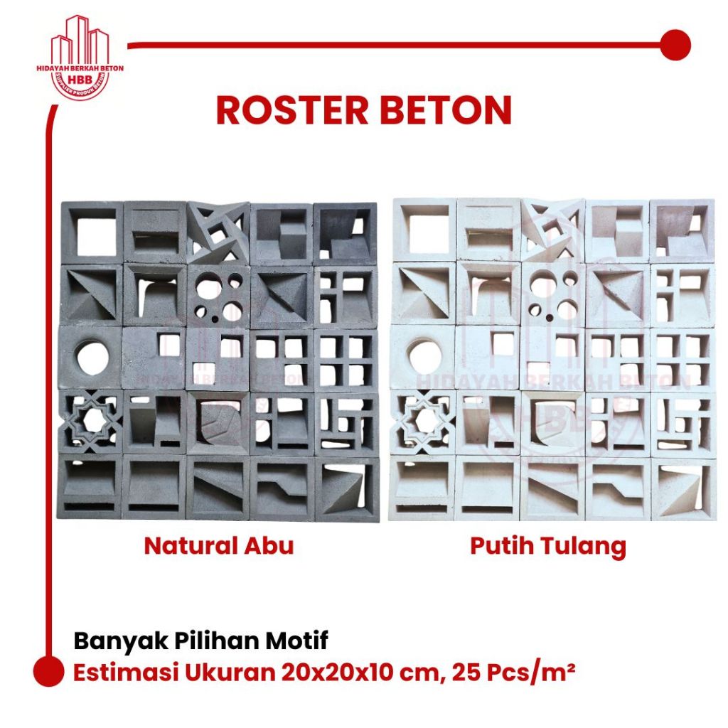 Jual ROSTER LOSTER ROSTER BETON LUBANG ANGIN PAGAR [MINIMAL ORDER 100 ...