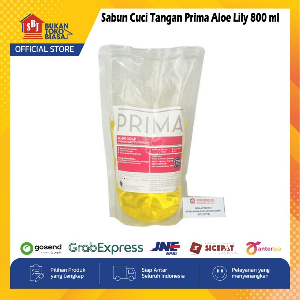 Jual Sabun Cuci Tangan / Handsoap / Handwash / Sabun Cuci Tangan Prima ...