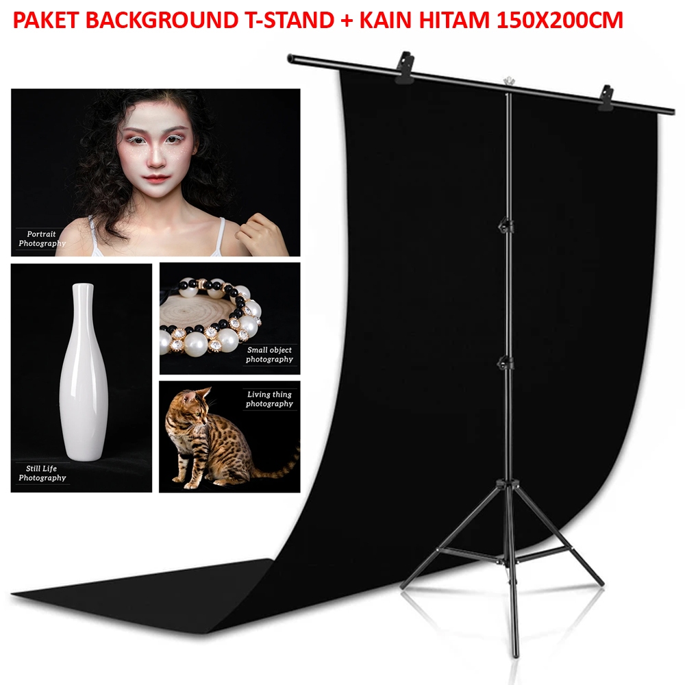 Jual Paket Tiang dan Kain Background Foto Produk - Live Streaming 150 x ...