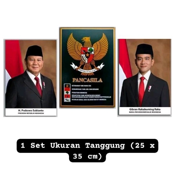 Jual poster presiden dan wakil presiden 2024-2029 ukuran Tanggung dan ...
