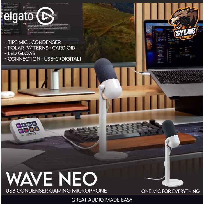 Jual Elgato Wave NEO USB Condenser Gaming Microphone | Shopee Indonesia
