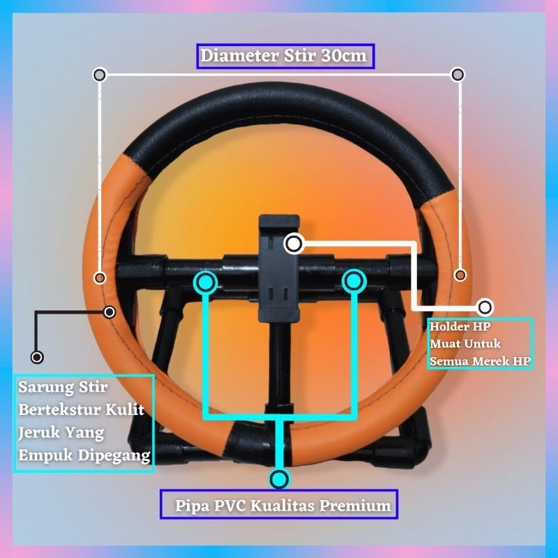 Jual Steering Wheel Android Bussid MurahBuat HP - Stir aja | Shopee ...