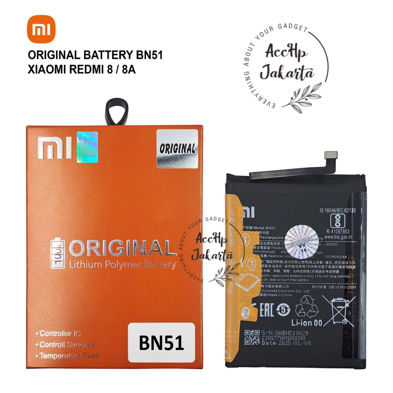 Jual Baterai Batre Redmi 8 4G / Redmi 8A 4G / Redmi 8A Pro 4G BN51 BN ...