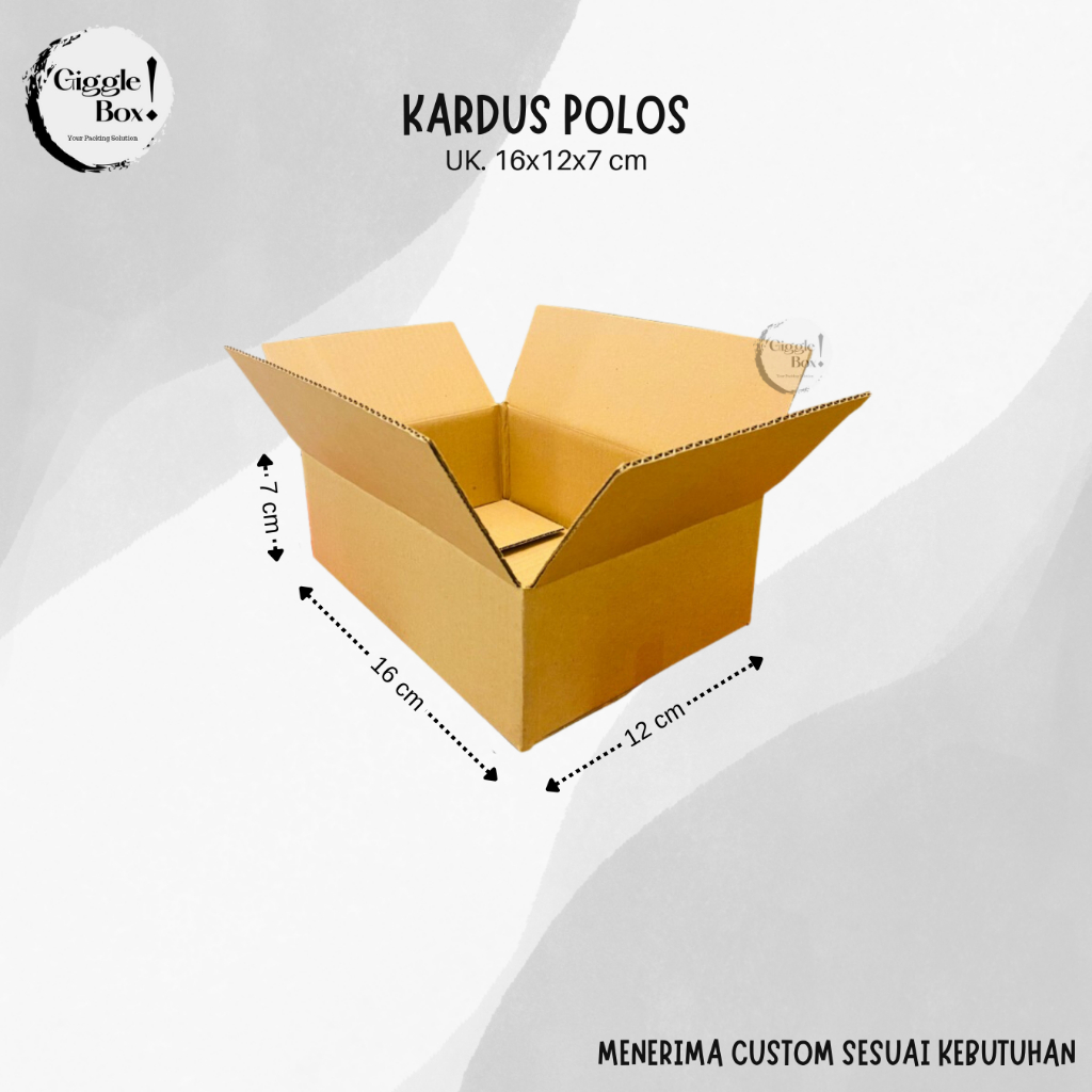 Jual Kardus box polos baru uk 16x12x7 cm | Shopee Indonesia