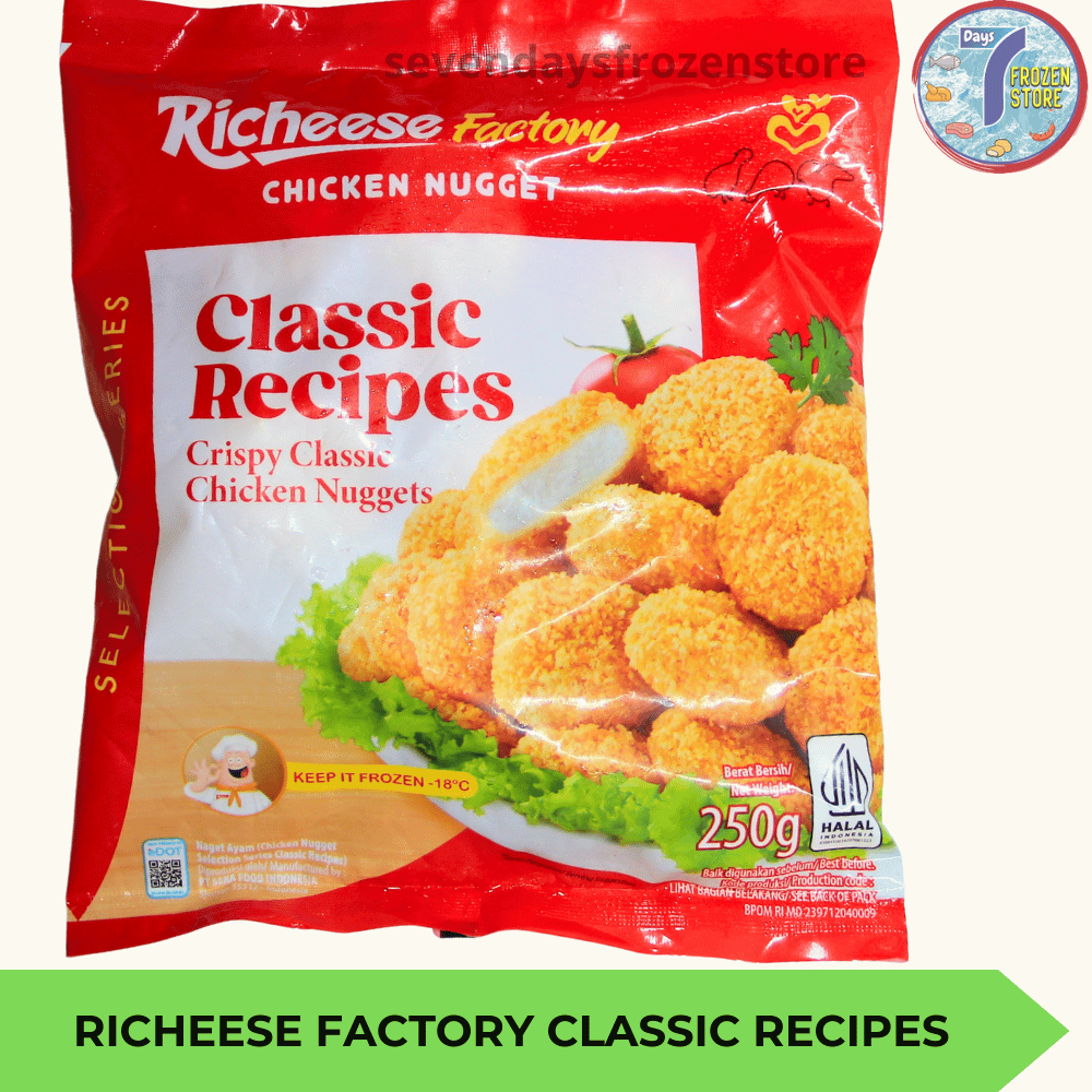Jual Richeese Factory Classic Recipes | Chicken Nugget Premium 250 gr ...