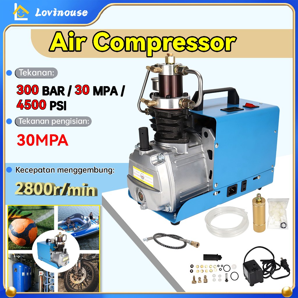 Jual Kompresor Pompa Udara Listrik Tekanan Tinggi otomatis 6000psi 30 ...