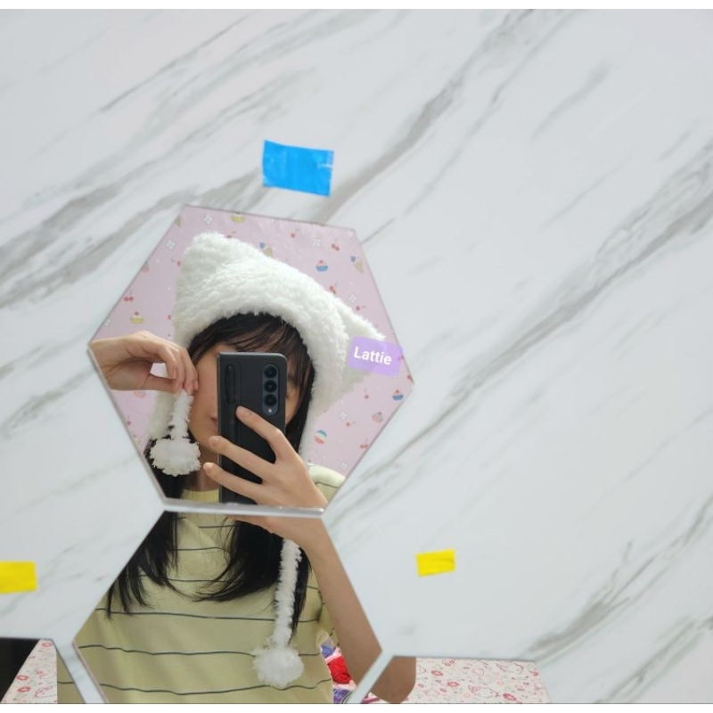 Jual HANDMADE IU CAT BEANIE/NEKO BEANIE/CUTE HAT/TOPI RAJUT/TOPI LUCU ...