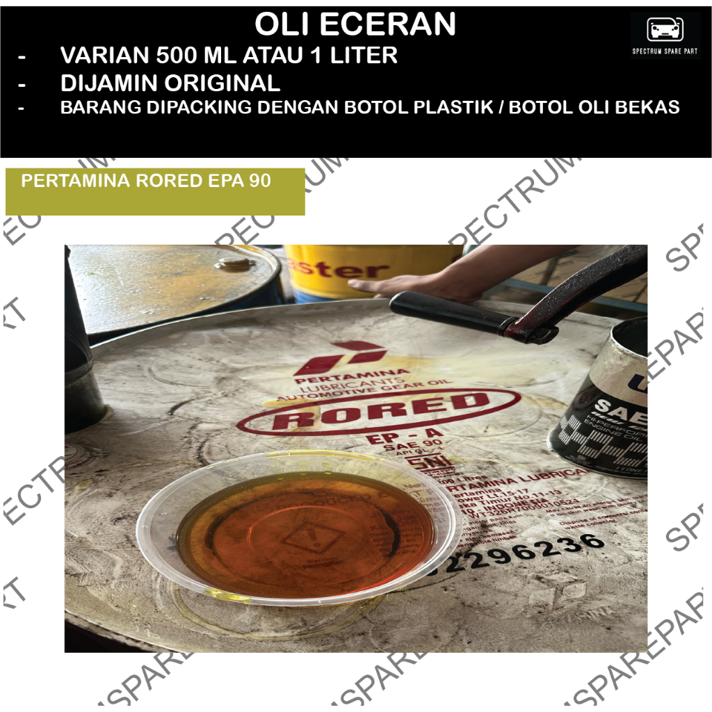 Jual ECERAN LITERAN OLI RORED EPA 90 PERSNELING PERTAMINA ORIGINAL ...