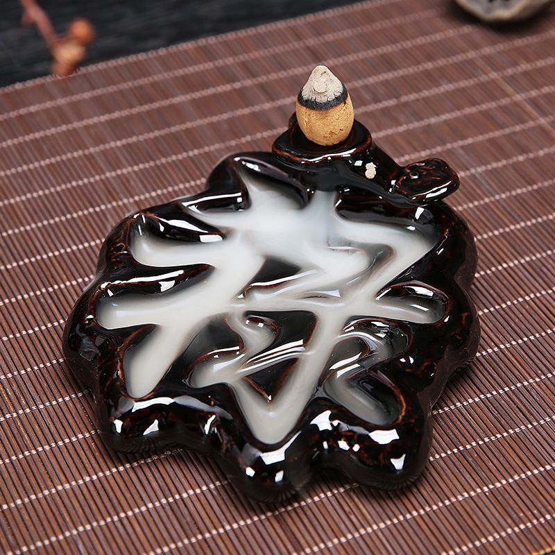 Jual Tempat Dupa/Hio Keramik Dupa Peluru Air Terjun Asap Bawah Motif ...
