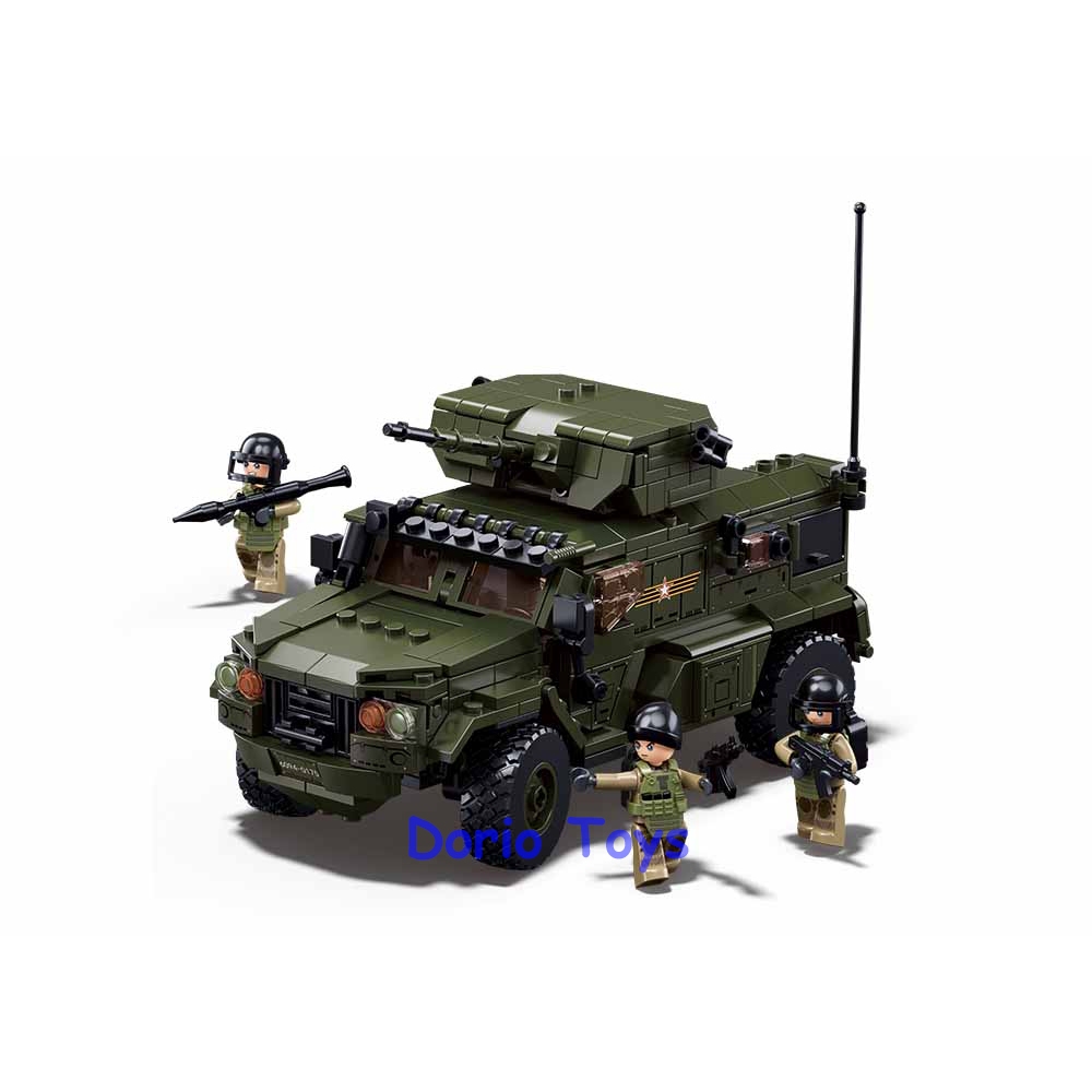 Jual Sluban Military Brick - Typhoon Assault Jeep Lapis Baja M38-B1179 ...