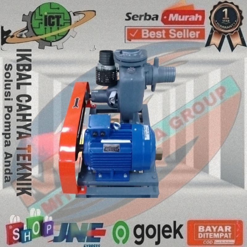 Jual Pompa Air Tambak Udang Ebara Selfpriming SQPB-100 Motology 5,5kw 7 ...