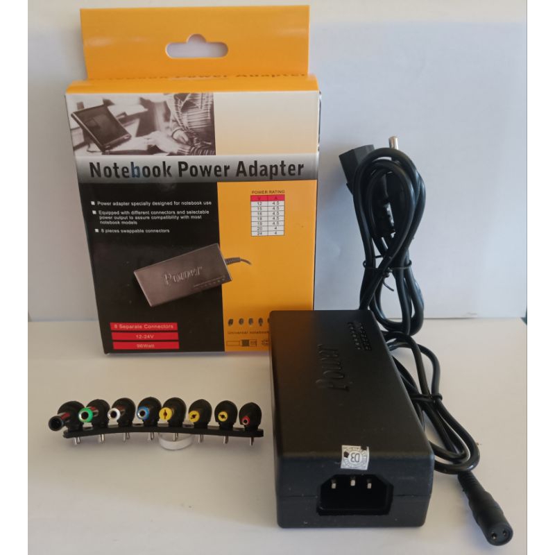 Jual Adaptor Laptop Universal 96W | Shopee Indonesia
