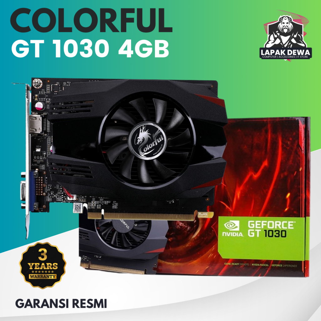 Jual Vga Colorful Geforce GT1030 4G-V Gddr4 Hdmi Vga Colorful GT 1030 ...