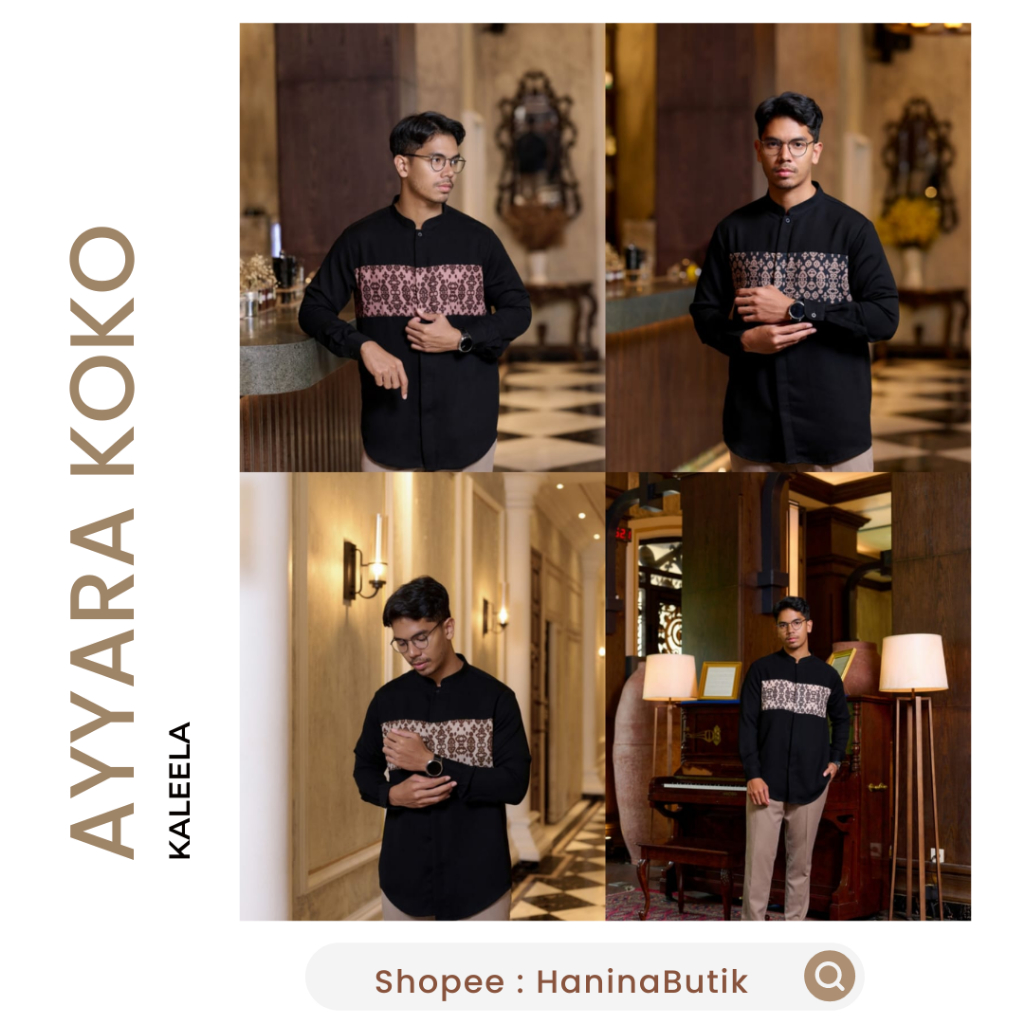Jual (𝗦𝗜𝗔𝗣 𝗞𝗜𝗥𝗜𝗠) AYYARA KOKO by KALEELA | KEMEJA KOKO PRIA FAMILY SET ...