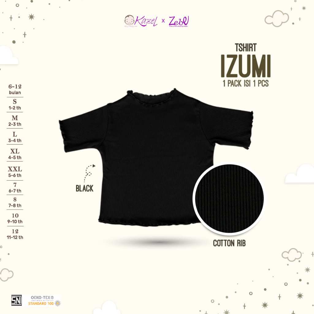 Jual Kazel x Zebe Tshirt Izumi (1 pcs) | Shopee Indonesia