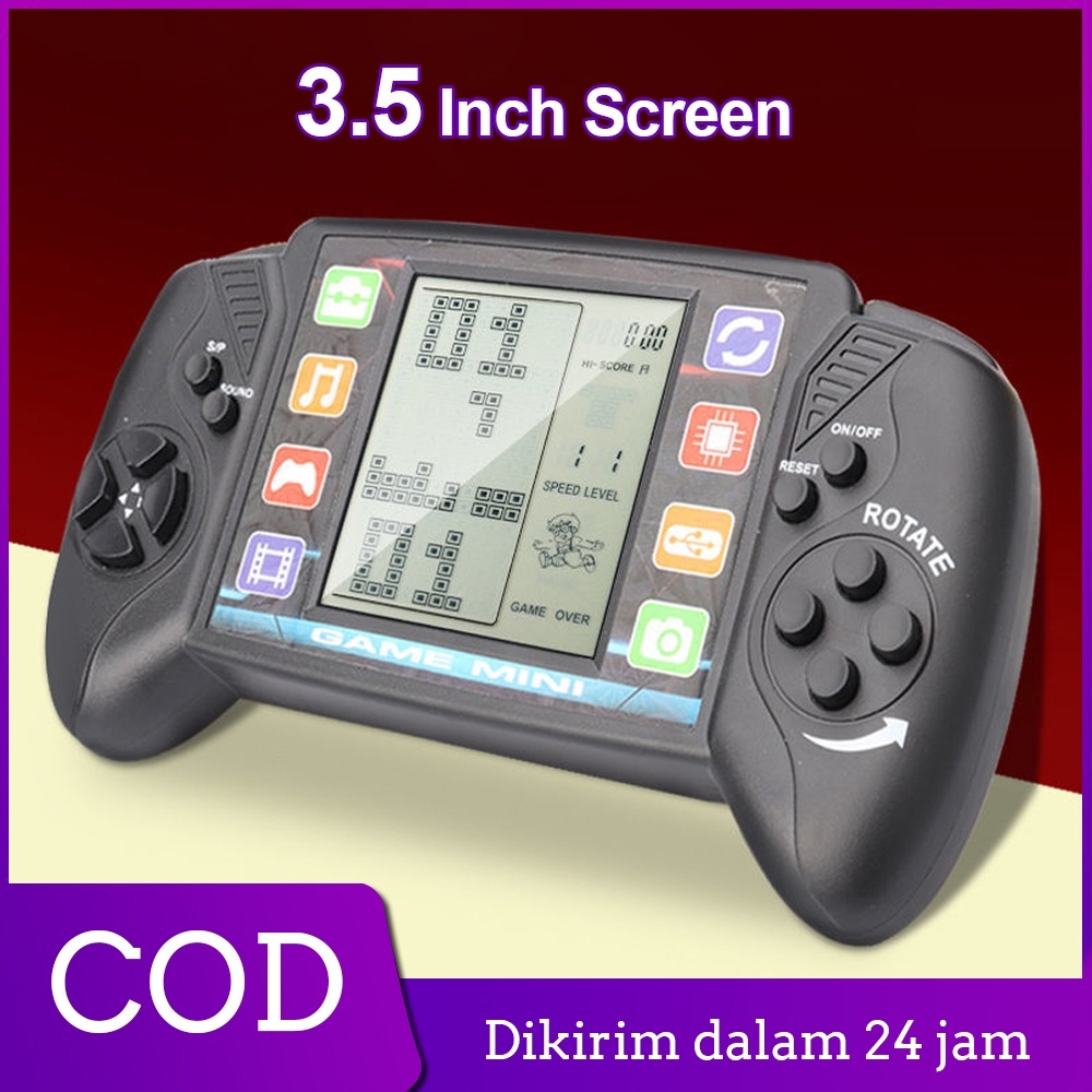Jual Anak Handheld Retro Mini Gameboy Layar 3.5 inci Tetris Bricks Game Boy Tetris Game Console ...