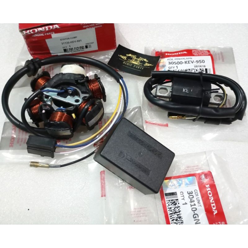 Jual Spull spul Assy set Honda Supra X Supra fit new + CDI + koil coil ...