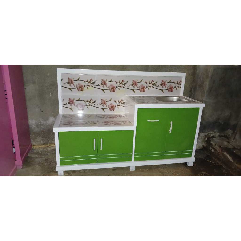 Jual MEJA KOMPOR WASTAFEL 4 PINTU / MEJA CUCI PIRING / RAK WASTAFEL ...
