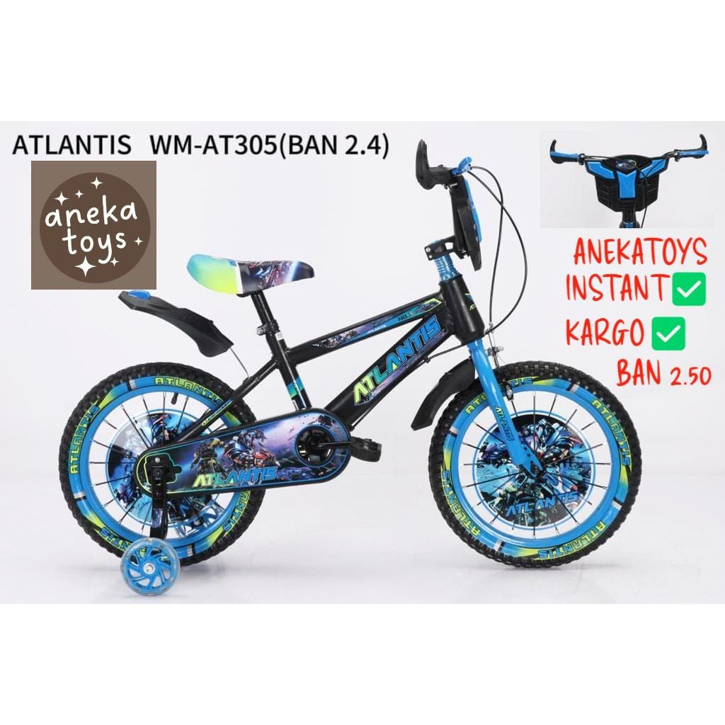 Jual Sepeda BMX Anak Laki Atlantis 305 Ban Pompa Warna 12/16/18x2.50 ...