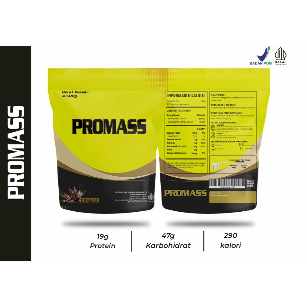 Jual Ph Nutrition Pro Promass Prohybrid Mass Gainer 10 Lbs Super ...