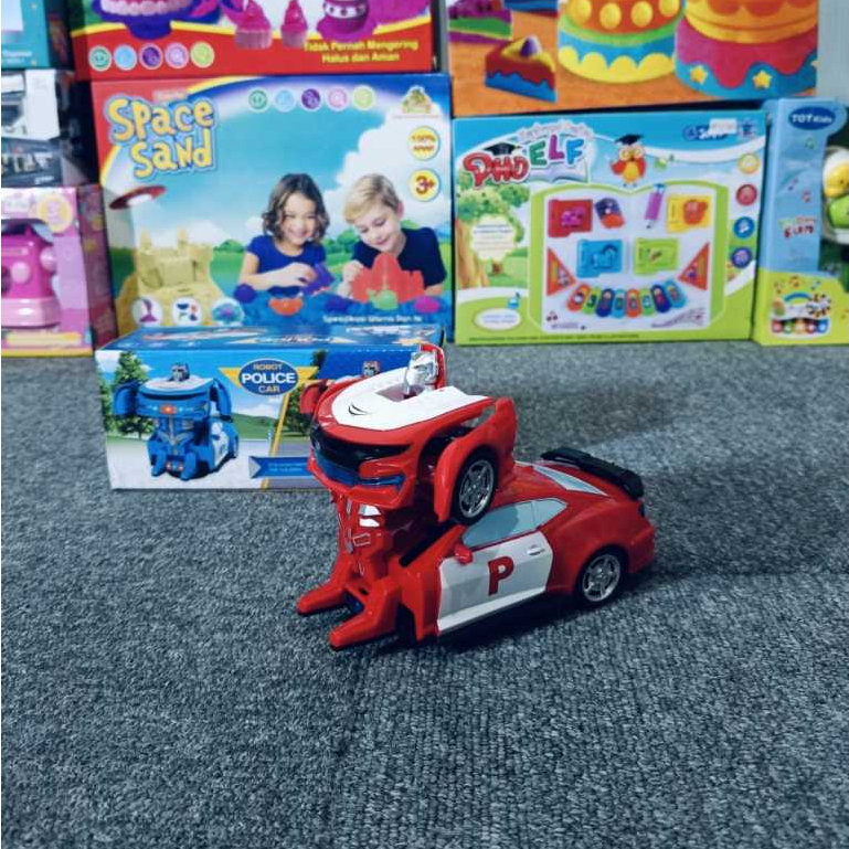 Jual Mobil Anak Mobil Polisi Jadi Robot / Robot Police Car 318-1 ...