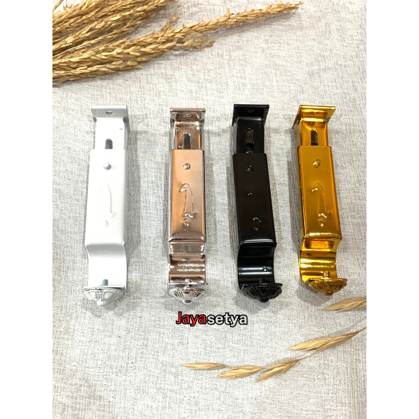 Jual Bracket Rollet Tebal 1,5mili Penyangga Batang Gorden Bulat Kaki ...