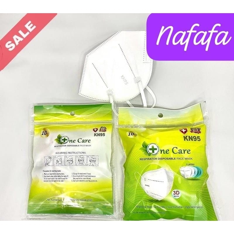 Jual Masker KN95 Putih Pack/ Box isi 10 Pcs Earloop Telinga KN 95 ...