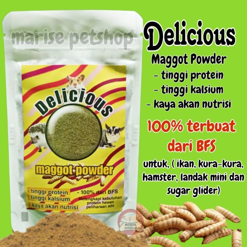 Jual Tepung maggot berkualitas - vitamin sugar glider landak mini dan ...