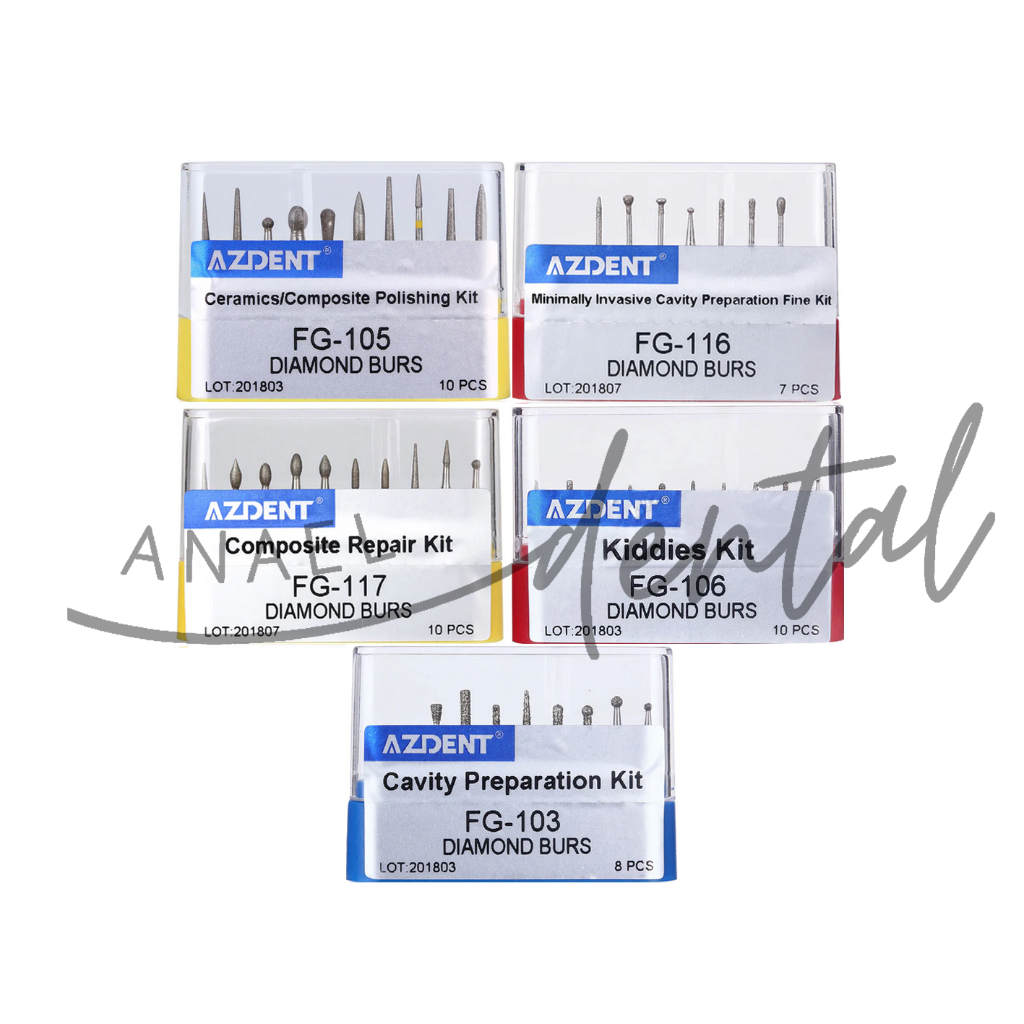 Jual AZDENT Dental Diamond Bur (FG-103 / FG-105 / FG-106 / FG-116 / FG ...