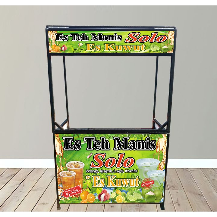 Jual Stiker booth jualan es teh manis dan es kuwut | Shopee Indonesia
