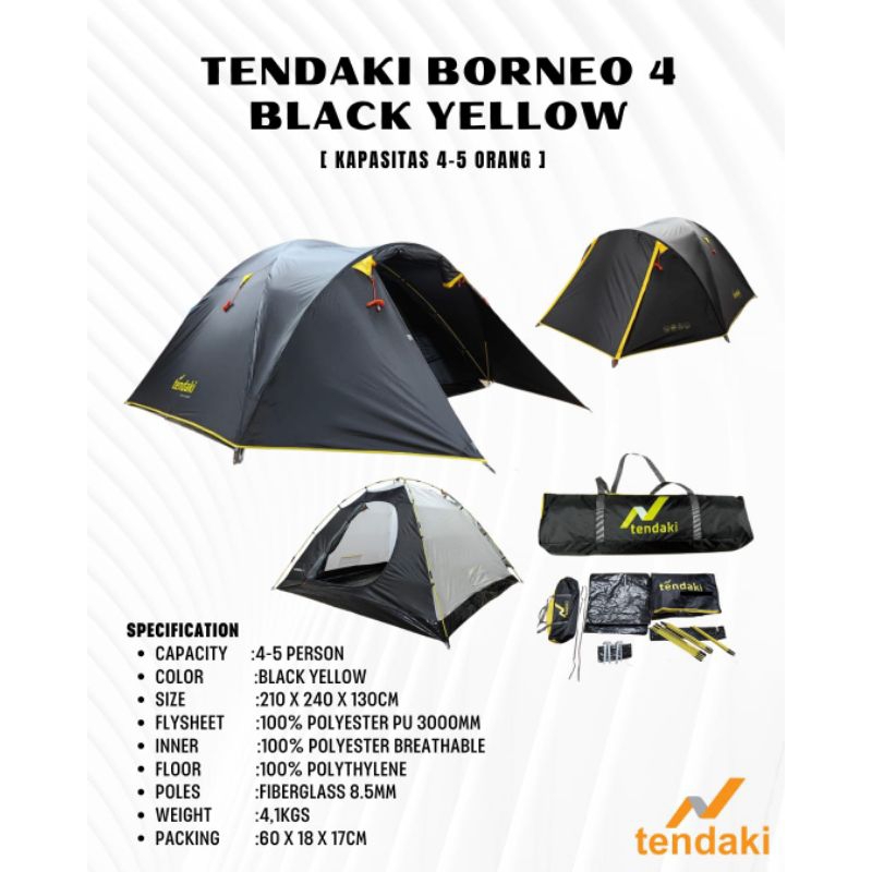 Jual [KOLEKSI] TENDA CAMPING | TENDA | TENDAKI BORNEO 4 | TENDAKI ...