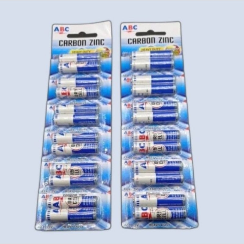 Jual Baterai Batre Battery AAA A3 ABC Biru Carbon Zinc 1.5V Harga per ...