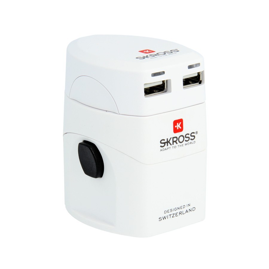Jual SKROSS Adapter World 4 Port Charger EU (Blister) - White | Shopee ...