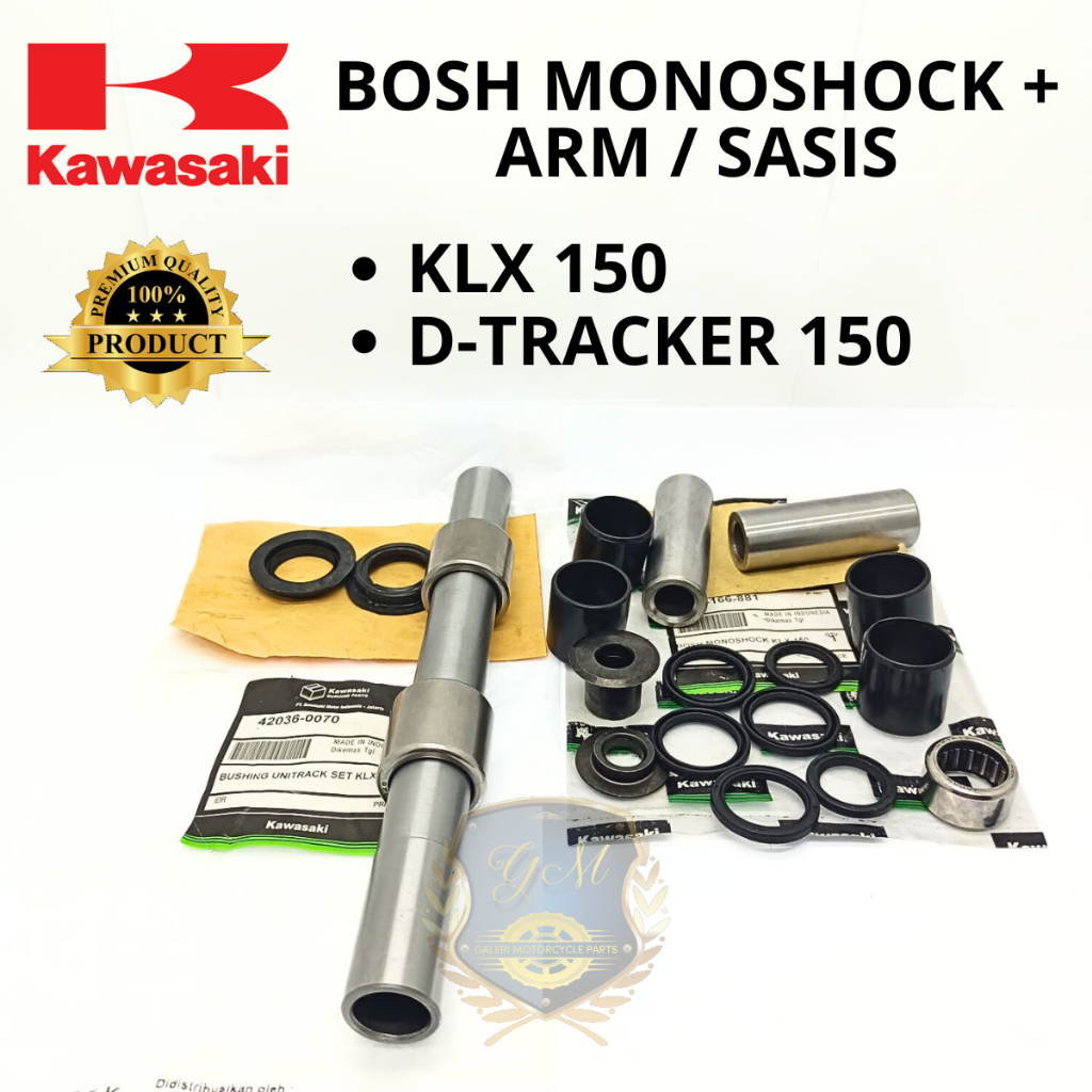 Jual ORIGINAL PAKET BOSH FORK SWING ARM SASIS PLUS MONOSHOCK LENGAN AYUN UNITRACK KAWASAKI KLX ...