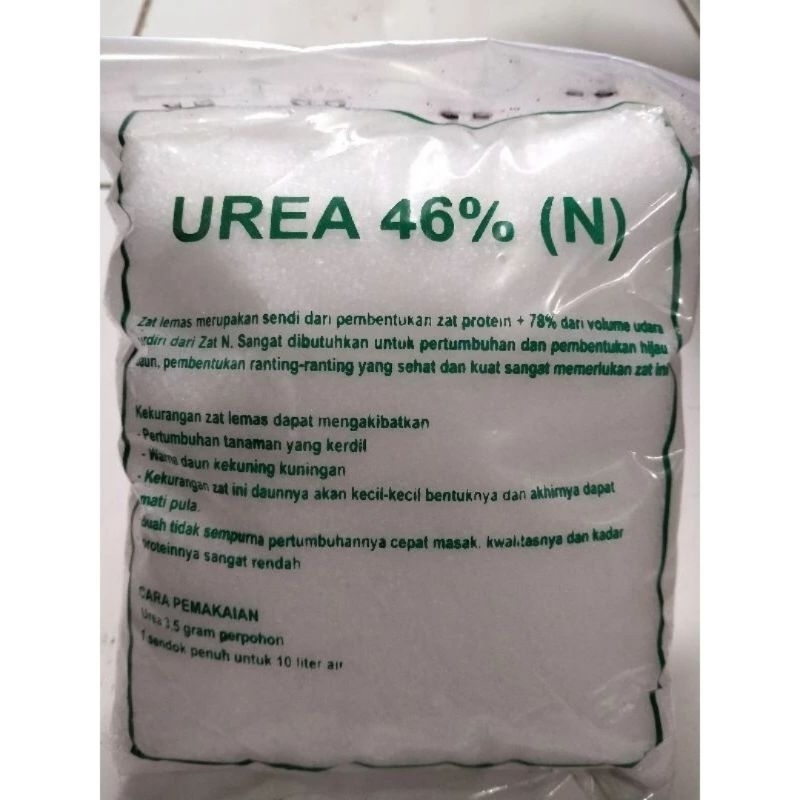 Jual PROMO! Pupuk Urea Nitrea / Nitrogen 46% (N) Kemasan 500gr - Pupuk Sintetis untuk segala ...