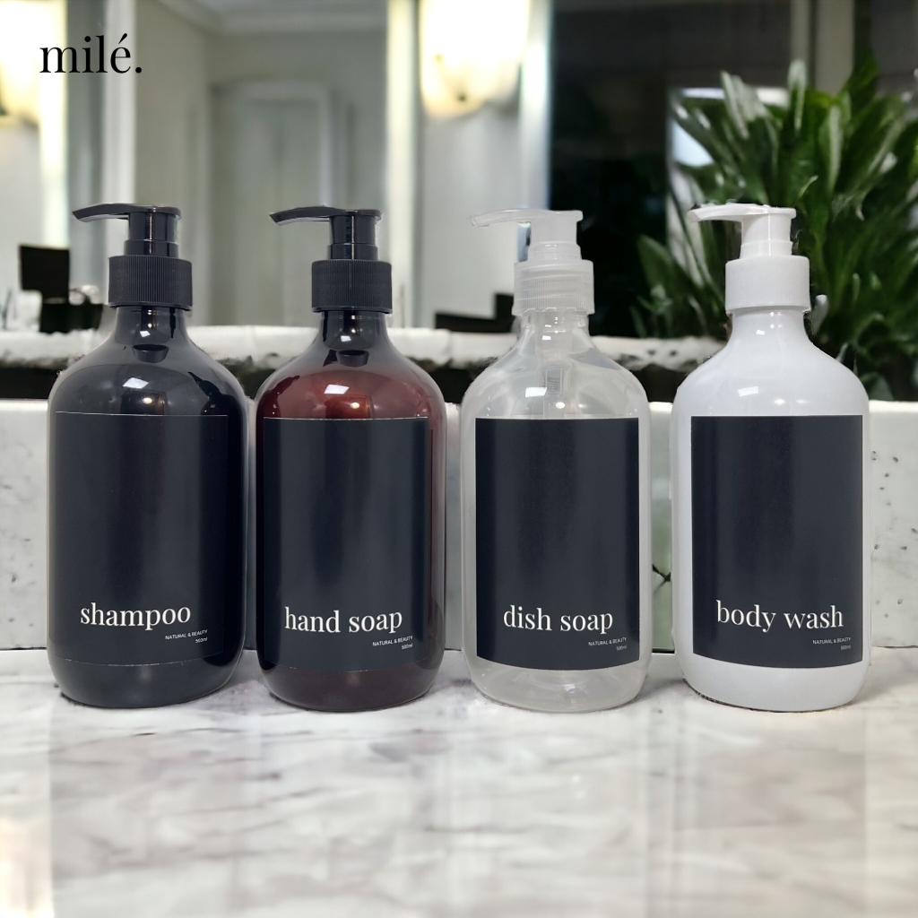 Jual BOTOL TEMPAT SABUN CAIR SHAMPOO PUMP MINIMALIS/SABUN SHAMPO ...