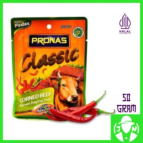 Jual Pronas Corned Beef Chili Sachet 50gr Kornet | Shopee Indonesia